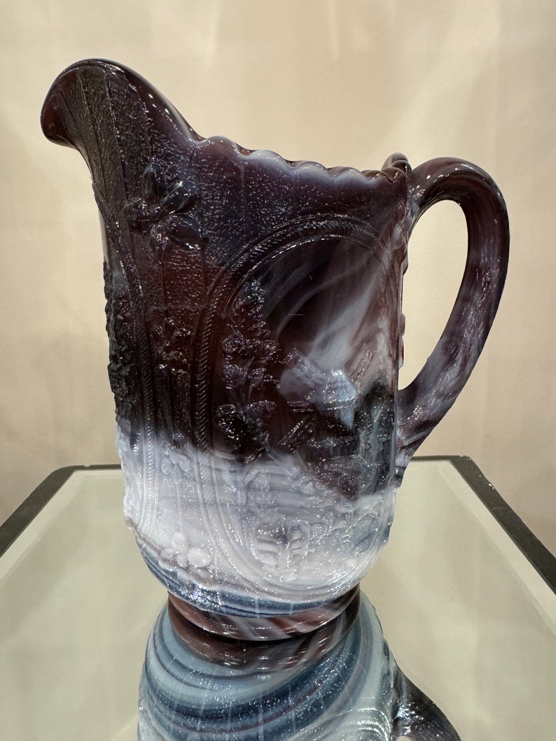 Imperial Purple Slag Windmill Pitcher - Etsy