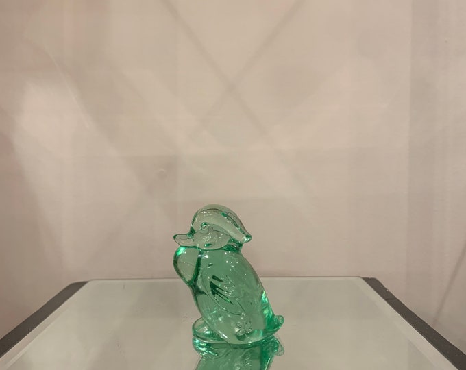 Vintage Fenton Sea Mist Green Opalescent New World Wine Bottle- Museum ...