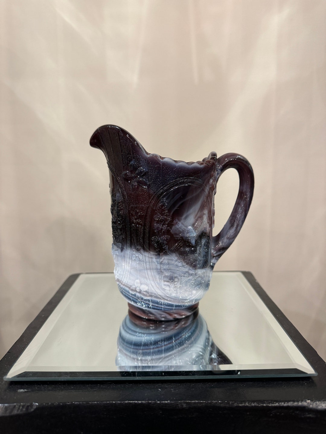 Imperial Purple Slag Windmill Pitcher - Etsy