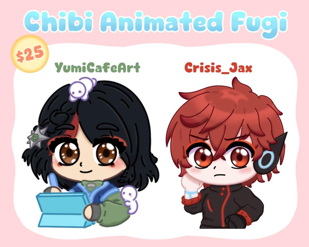 Chibi Animated Fugi | Reactive Fugi for Discord, Twitch, Youtube ...