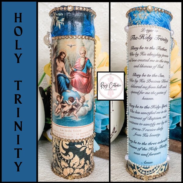 Holy Trinity Prayer Card - Etsy