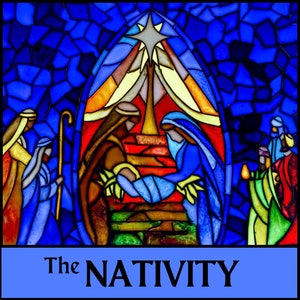 Nativity Scene, Catholic Stained Glass, Catholic Christmas Gift ...