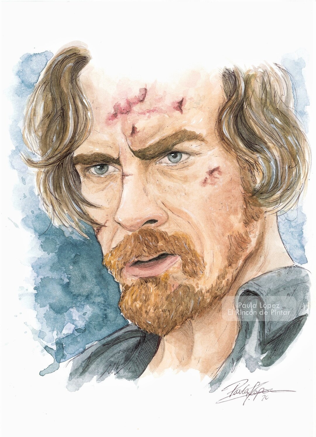 Captain James Flint - Black Sails Fanart A4 Print From Original ...