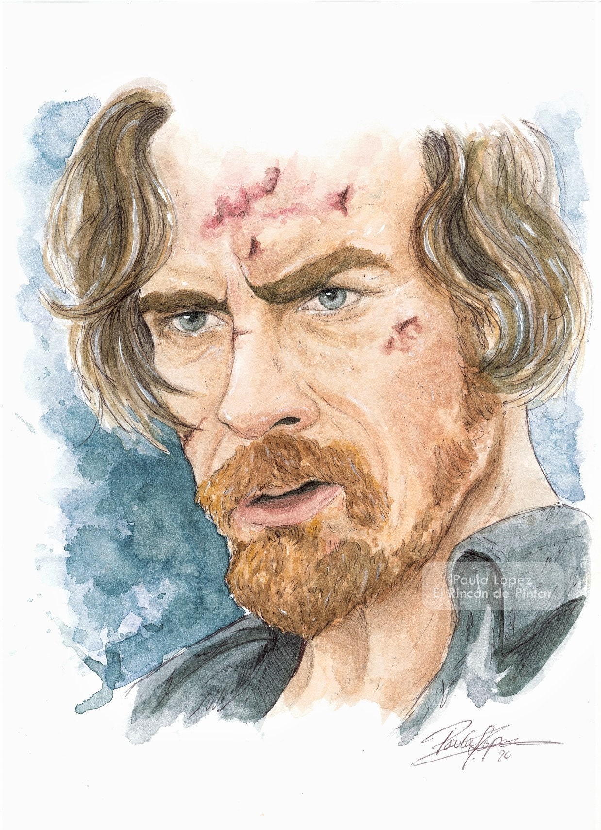 Captain James Flint Black Sails Fanart A4 Print From Original ...
