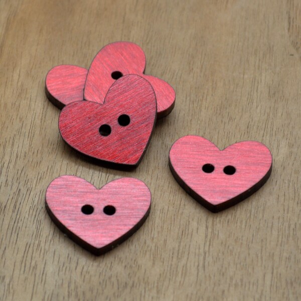 Heart Shaped Buttons - Etsy
