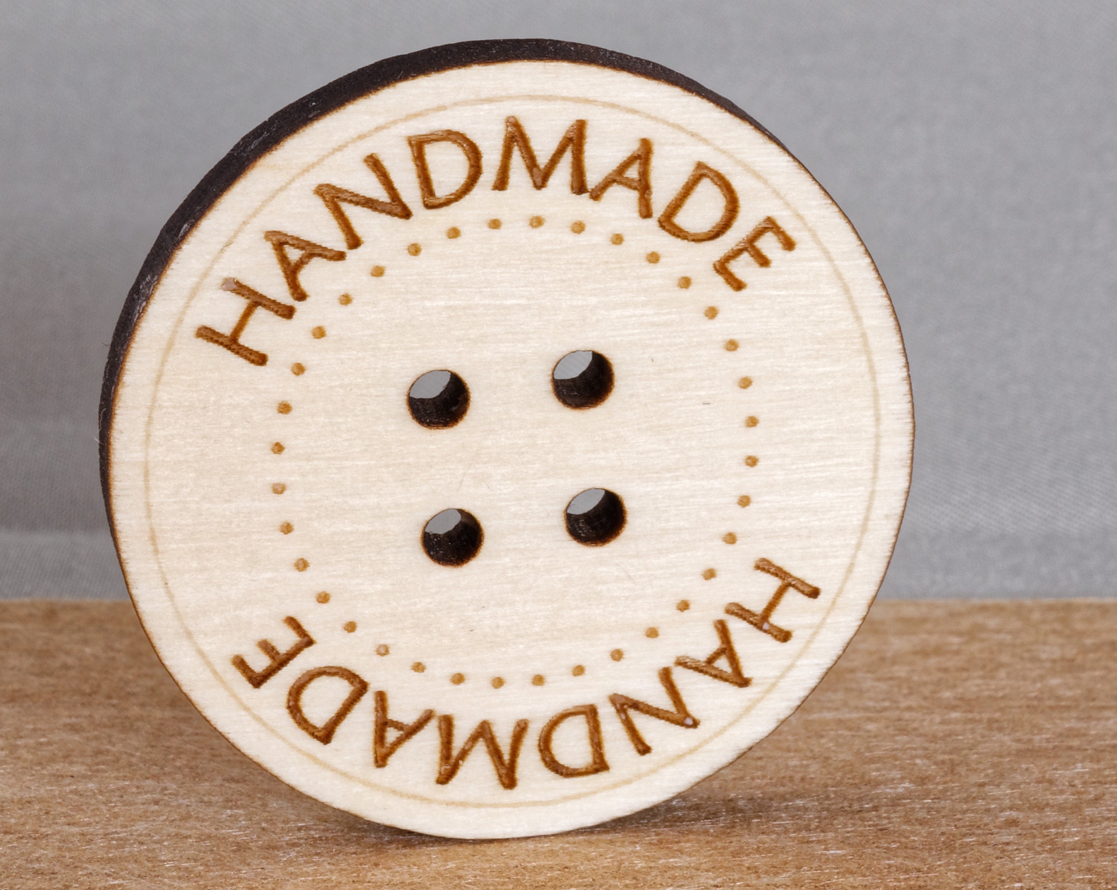 Customized Large Wooden Button From Selected Hardwoods 3/16 - Etsy