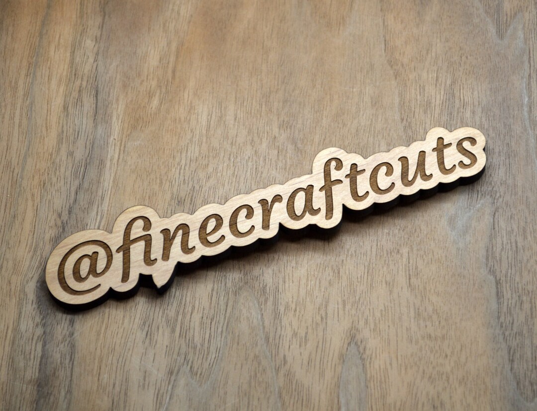Custom Name Plate / Social Media Photo Prop / Instagram / Facebook - Etsy