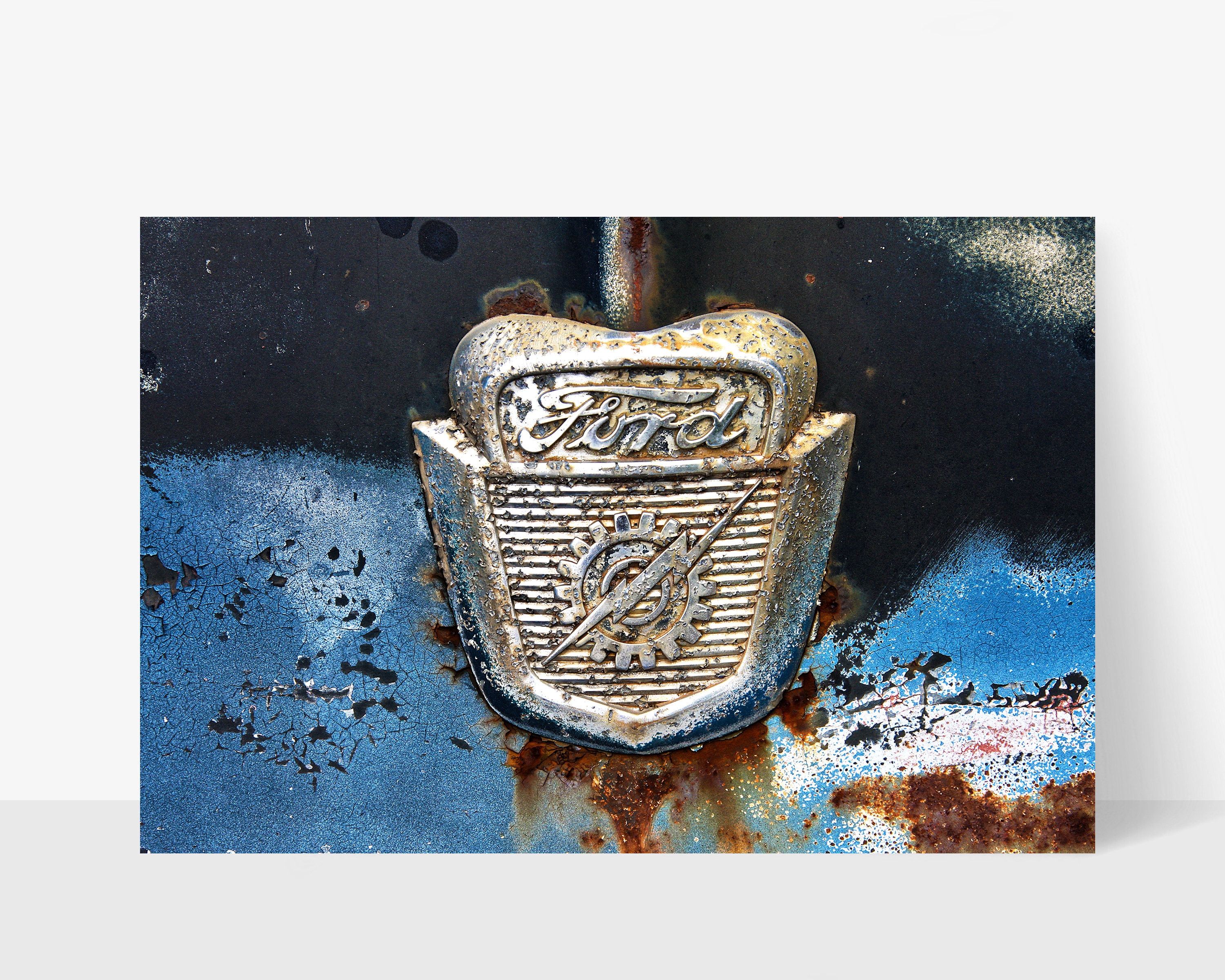 Blue Ford, Classic Car, Antique - Etsy