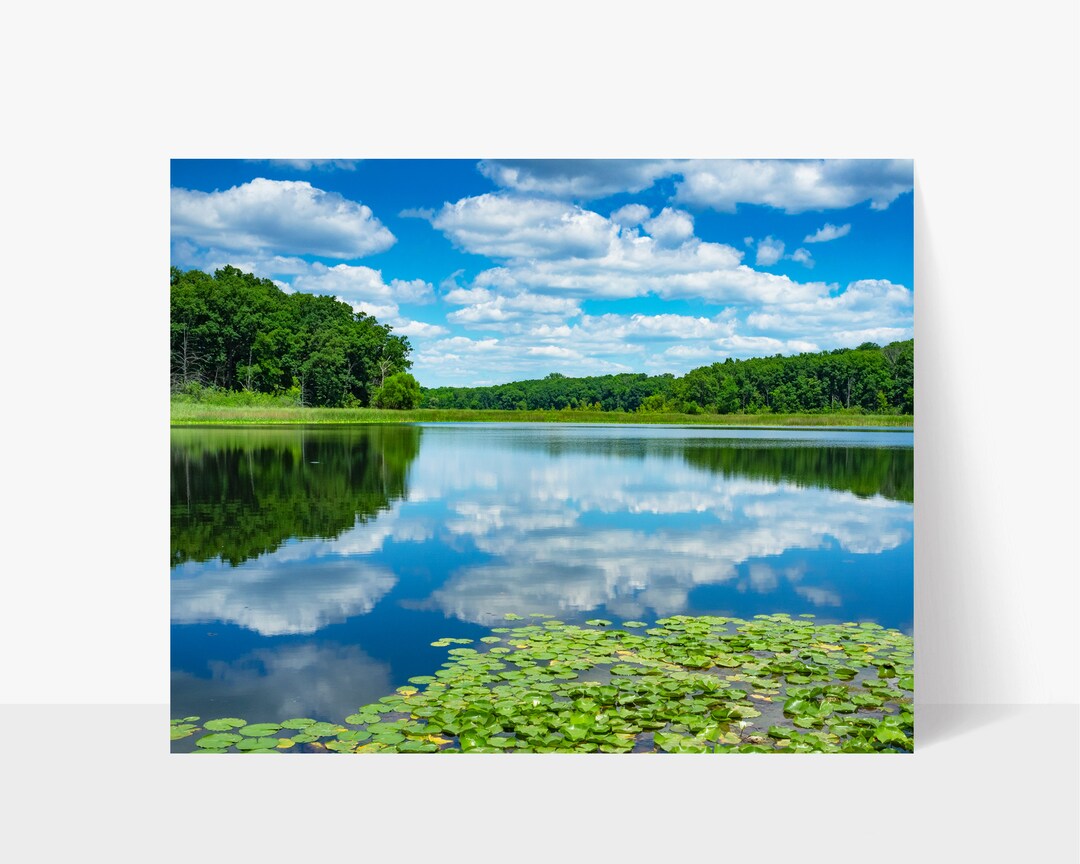 Summer Lake Wall Art - Etsy