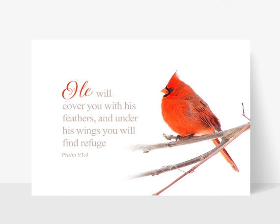 Cardinal Inspirational Poem | Etsy