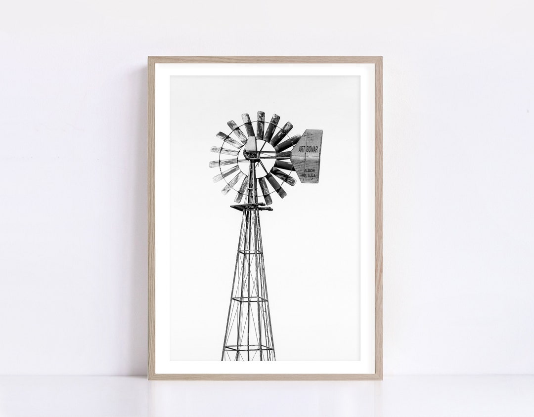 Windmill Wall Art - Etsy