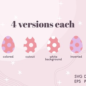 Easter Egg Svg Png Eps Dxf, Colorful Easter Eggs Clipart, Easter SVG ...