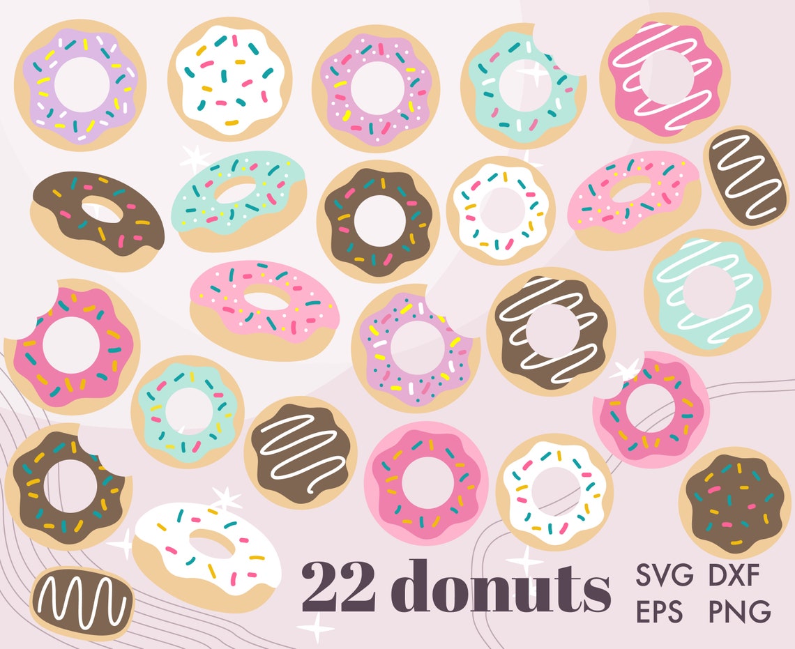 Donut SVG Donut SVG Bundle Donut Png Svg Eps Dxf Donut - Etsy