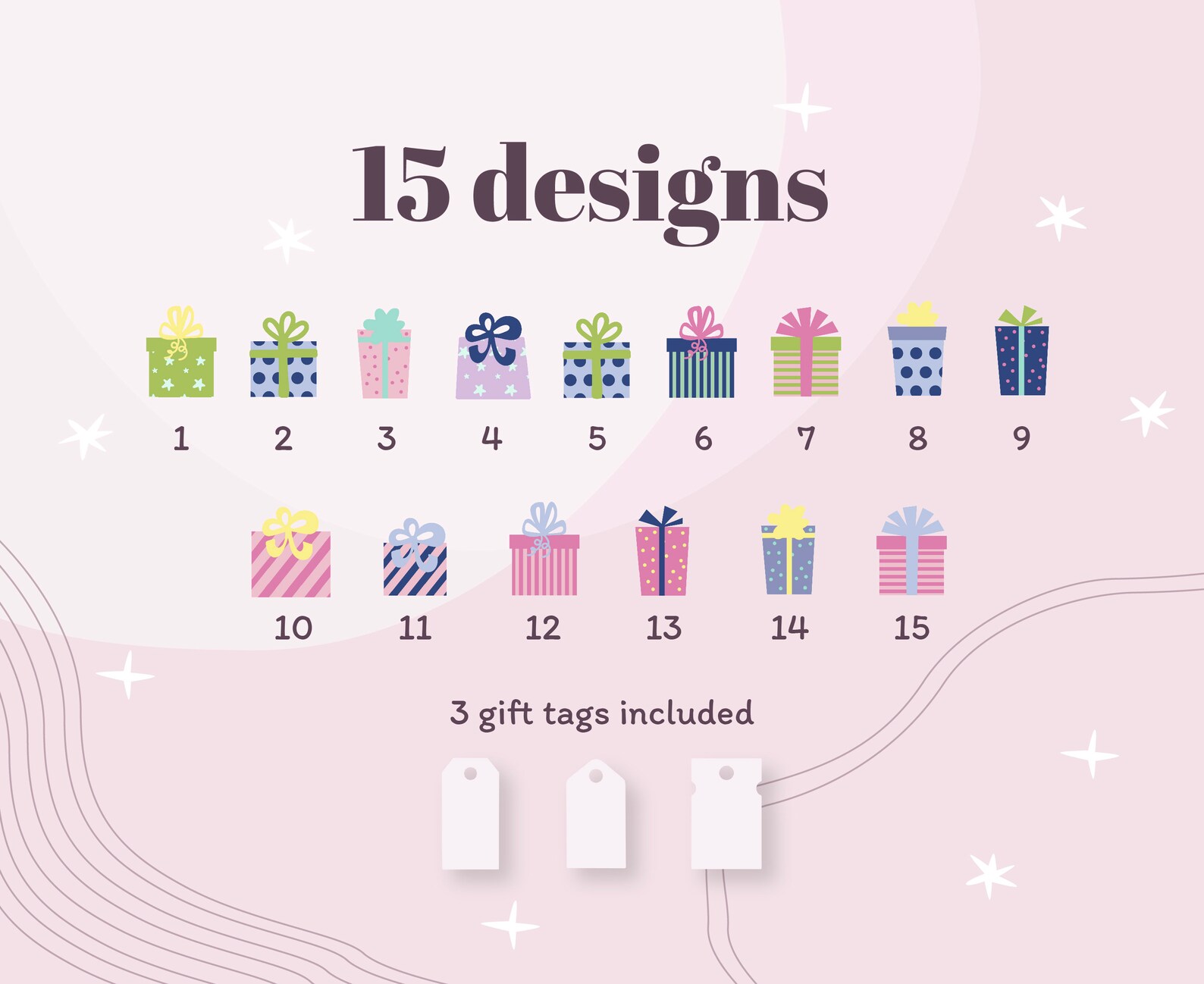 Present SVG Bundle Present Svg Png Eps Dxf Presents Clip - Etsy