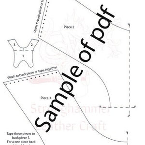 Leather Armor Pattern - Etsy