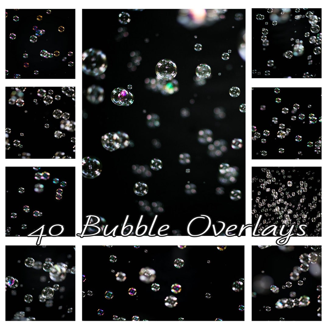 Bubble Overlays for Photoshop, Bubble Overlays, Bubbles, JPG Non ...