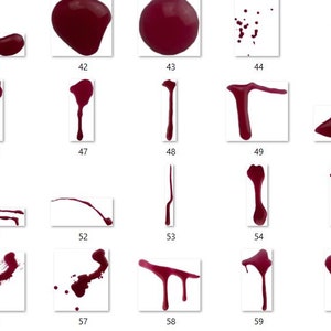 60 Realistic Blood PNG Overlays for Photoshop (digital Downloads) - Etsy
