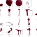 60 Realistic Blood Overlays for Photoshop, Blood Overlays, Halloween ...