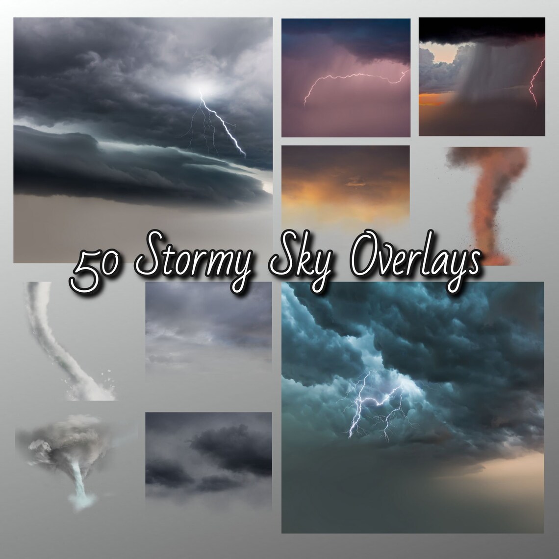 Stormy Sky and Tornado Overlays for Photoshop Tornado - Etsy