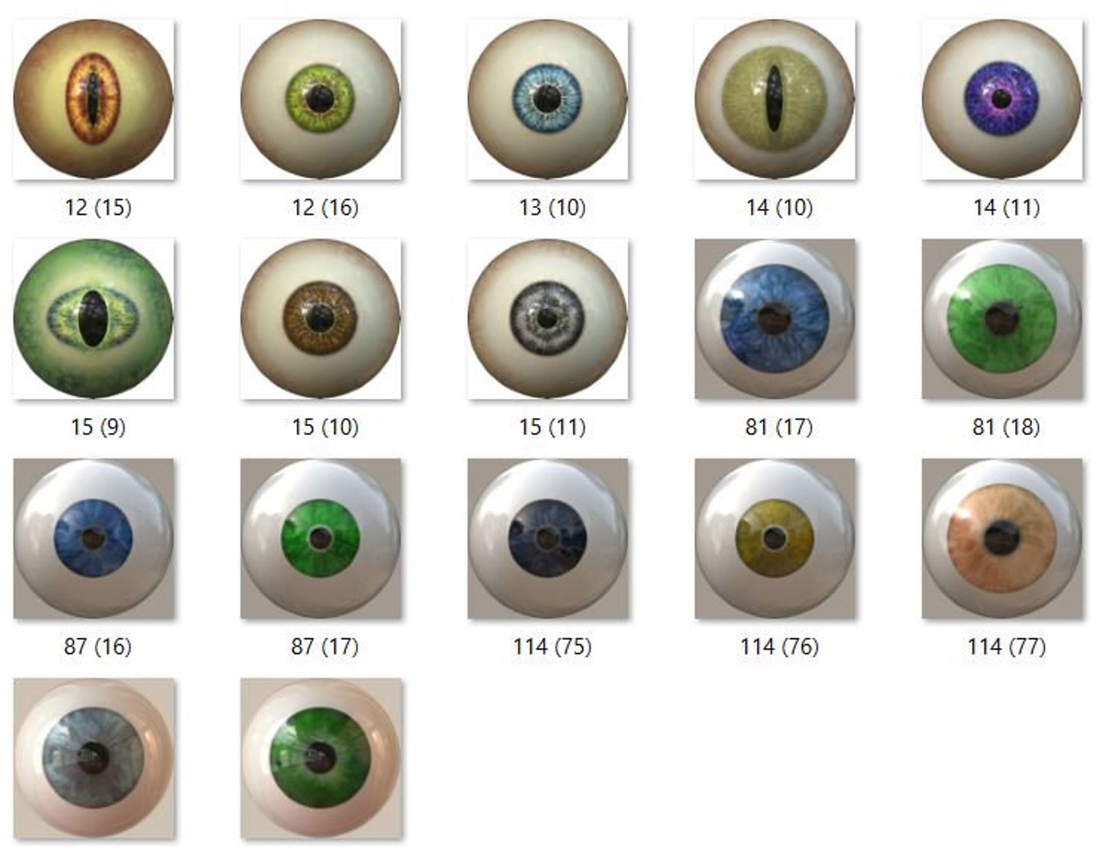 Colorful Eyeball Backgrounds & Overlays for Photoshop (digital Download ...