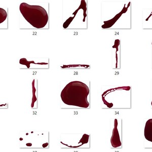 60 Realistic Blood Overlays for Photoshop, Blood Overlays, Halloween ...