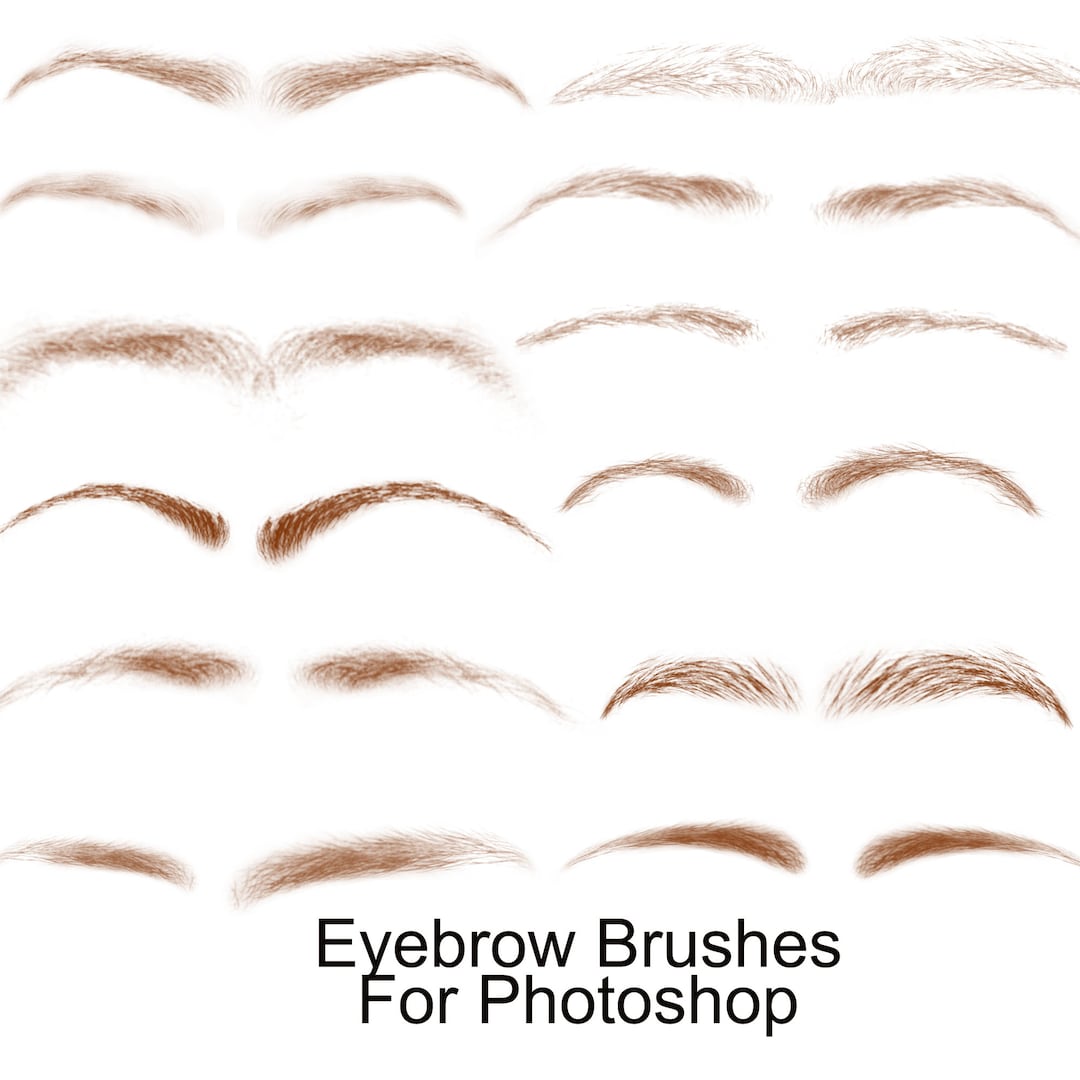 40 Eyebrow Brushes for Photoshop, Photoshop Brushes, Eyes, Eyebrows ...