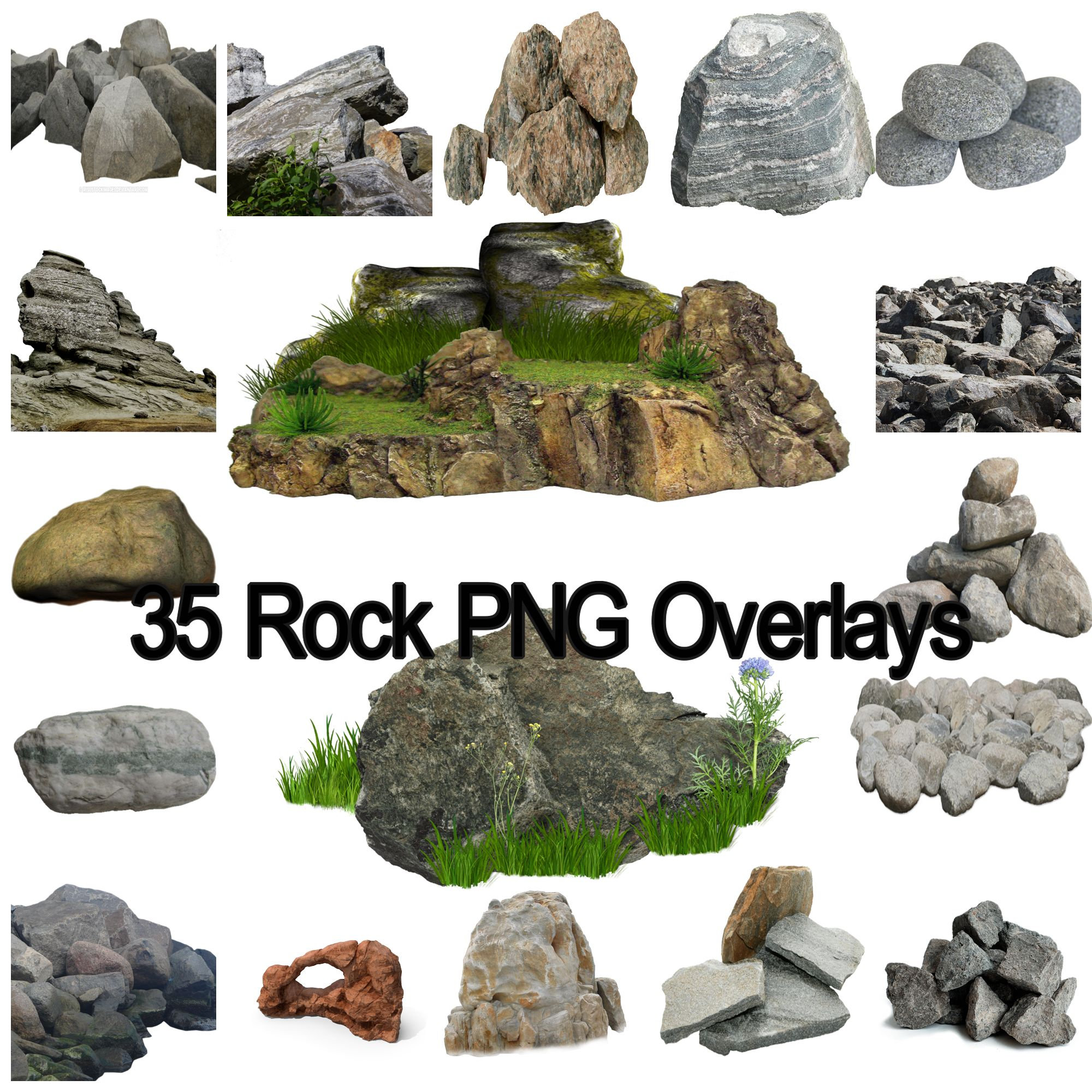 35 Rock Overlays Rocks Stones Landscape Scenery PNG - Etsy Israel