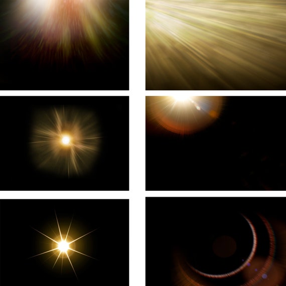 Sun Ray Sunshine sun Flare Overlays for Photoshop JPG - Etsy