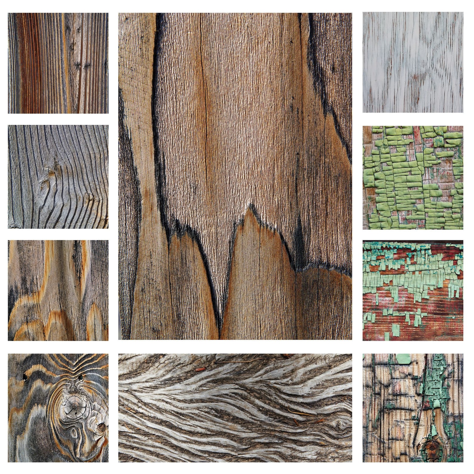 Rustic Wood Textures: 25 Vintage Digital Backgrounds (instant Download ...