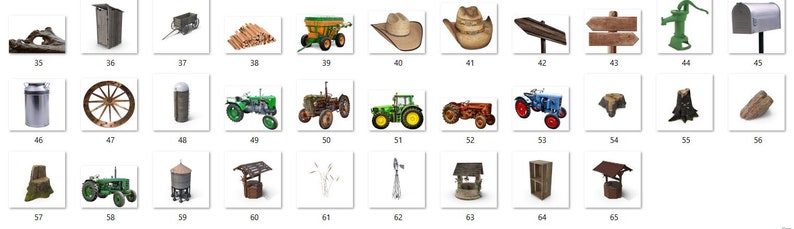 Farm Country Barns Overlays Tree Overlays Flowers Plant | Etsy