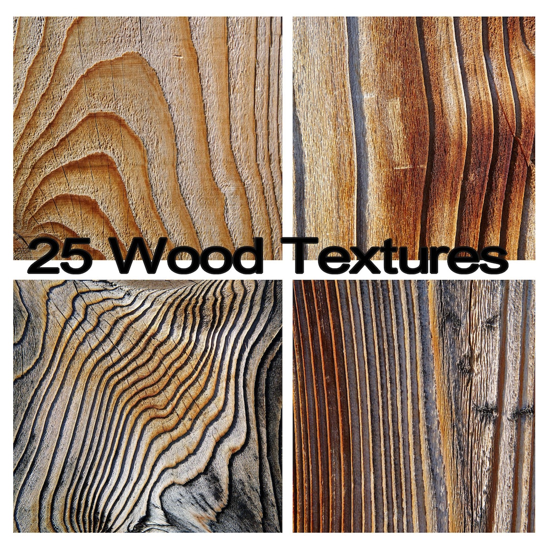 Rustic Wood Textures: 25 Vintage Digital Backgrounds (instant Download ...