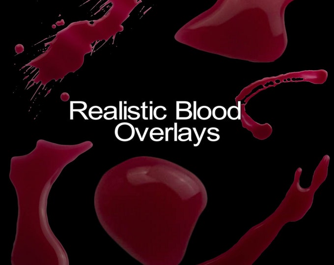 60 Realistic Blood Overlays for Photoshop Blood Overlays | Etsy