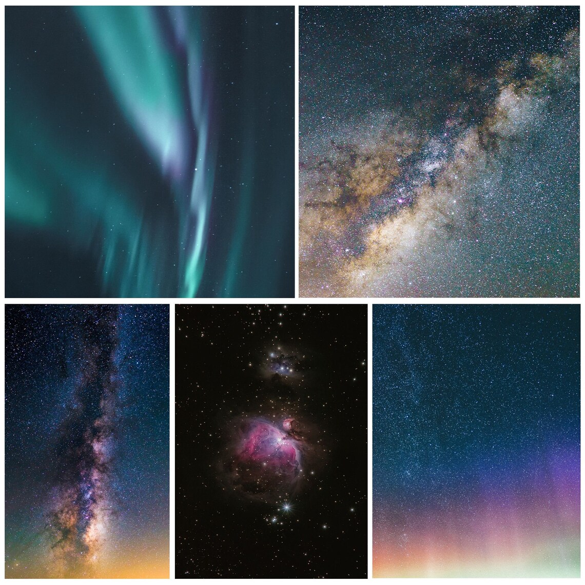 50 Cosmic Night Skies Photoshop Overlays Night Skies | Etsy