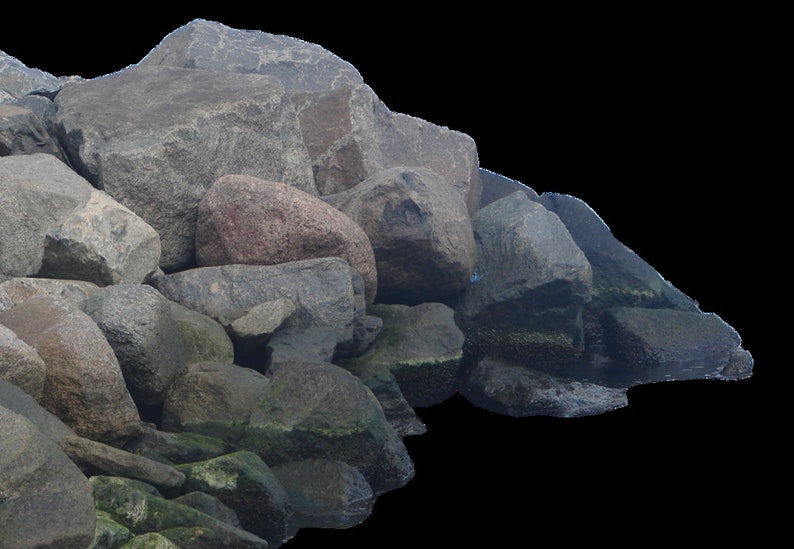 35 Rock Overlays Rocks Stones Landscape Scenery PNG - Etsy