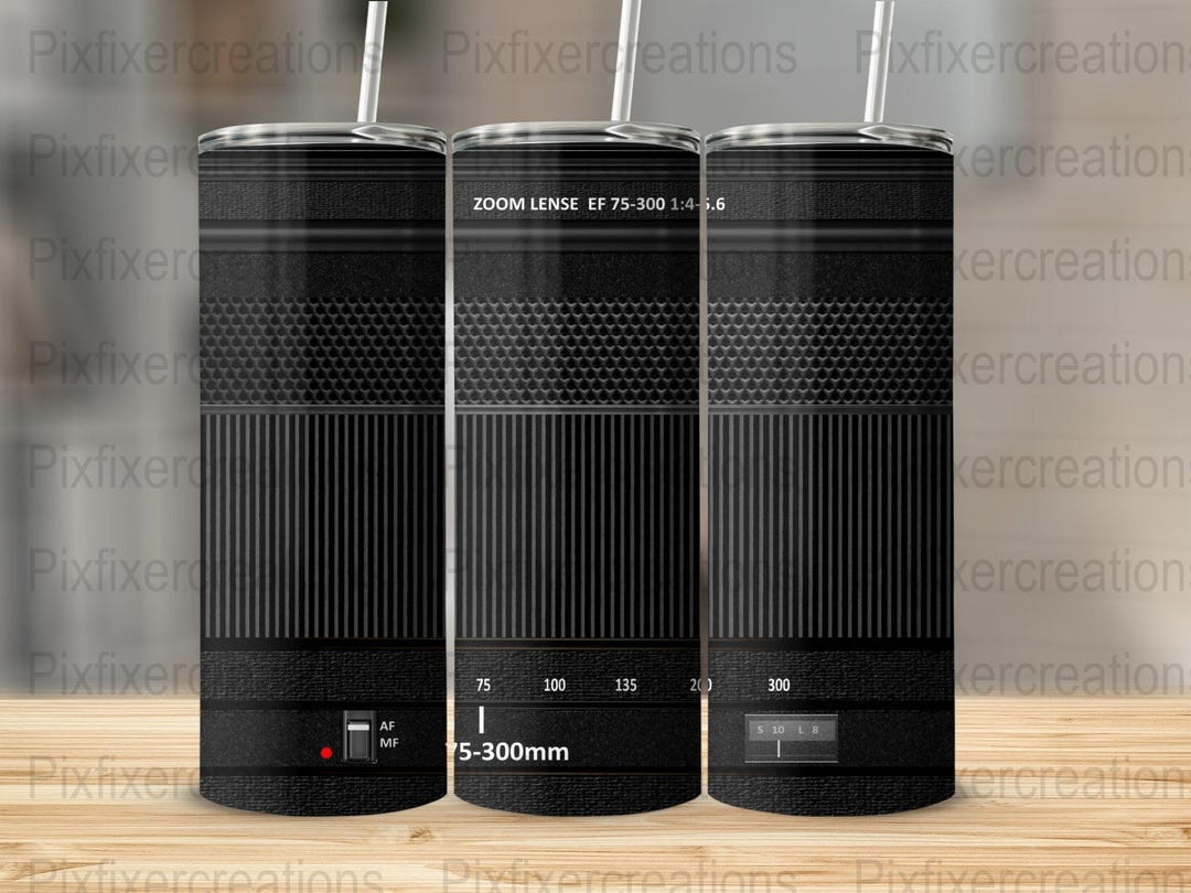 Camera Lens Tumbler Wrap Design for 20oz Straight/tapered Tumblers ...