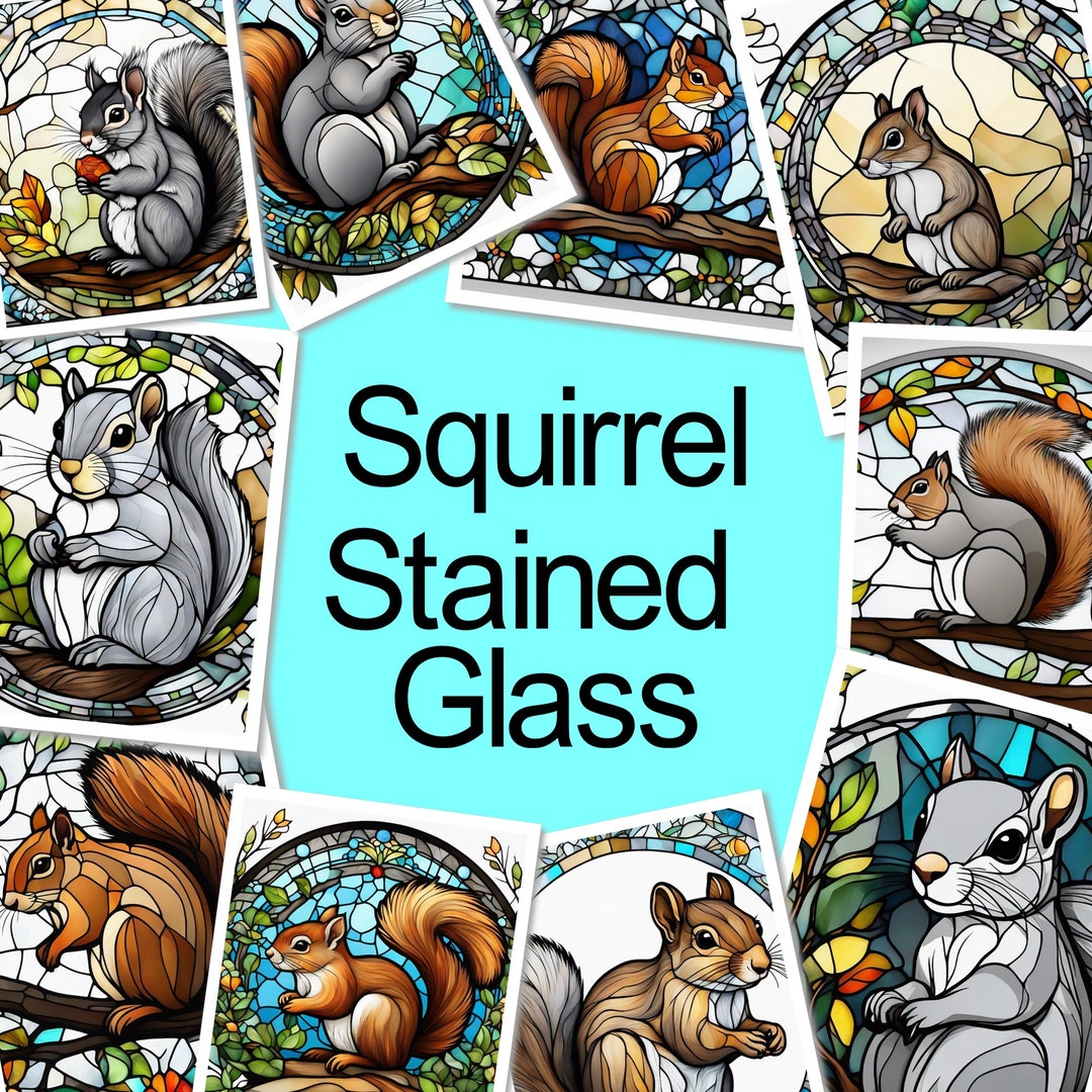 Adorable Squirrel Clip Art Bundle for Crafts, Cute Squirrel Graphics ...