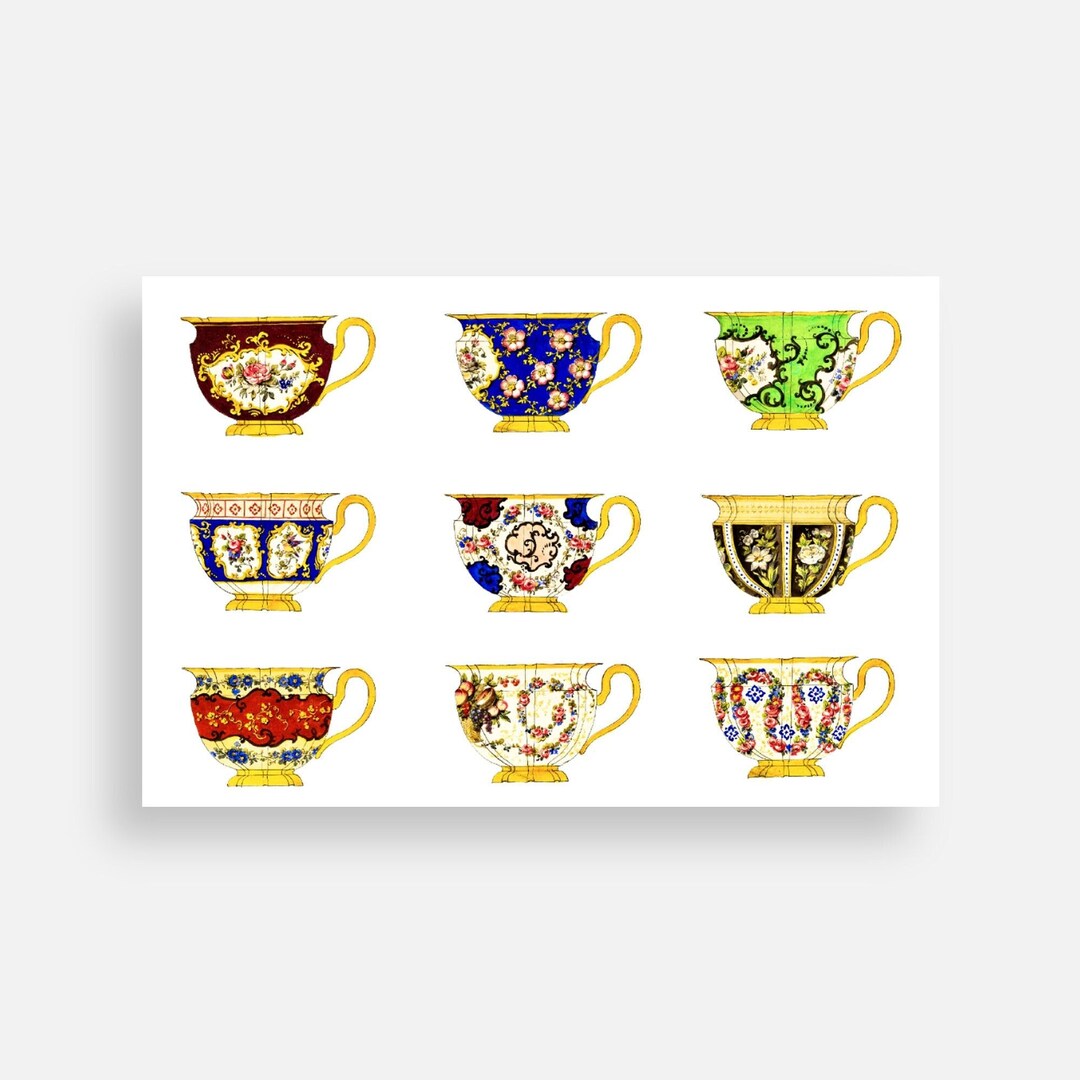 Nine French Tea Cups Collection - Etsy