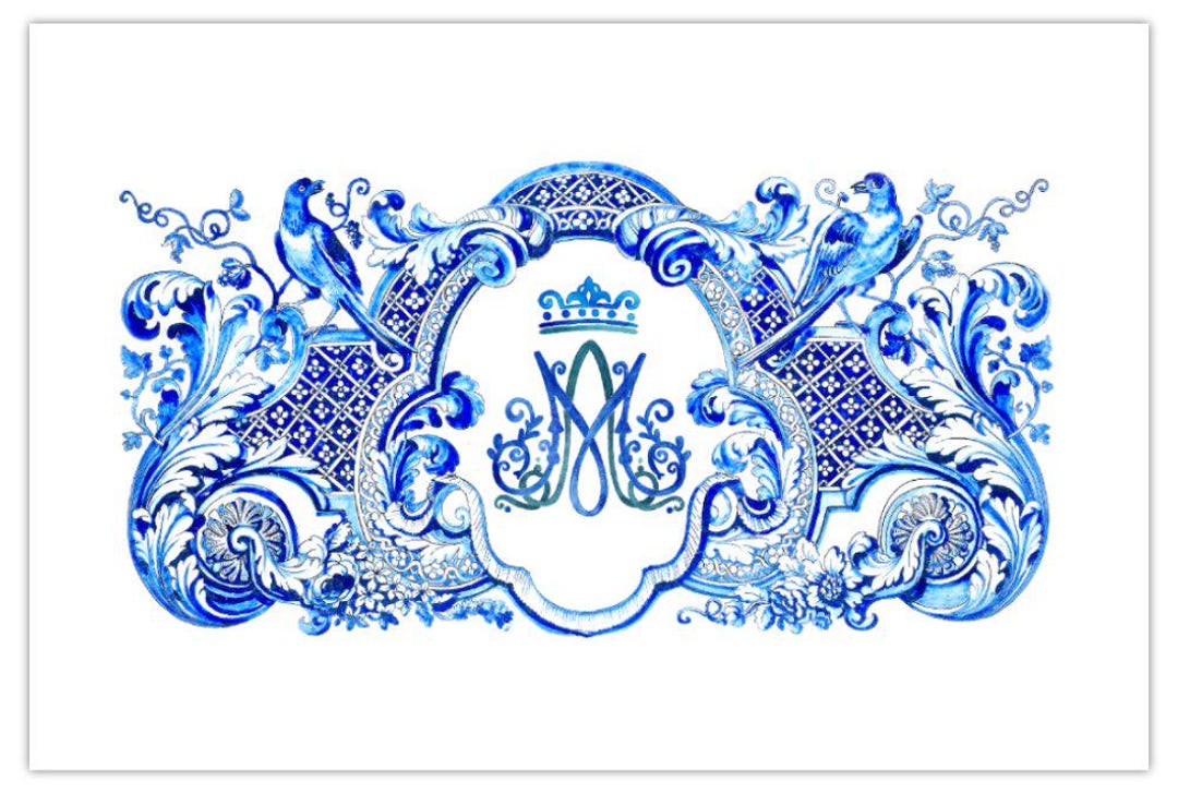 Dutch Marian Monogram Collection - Etsy