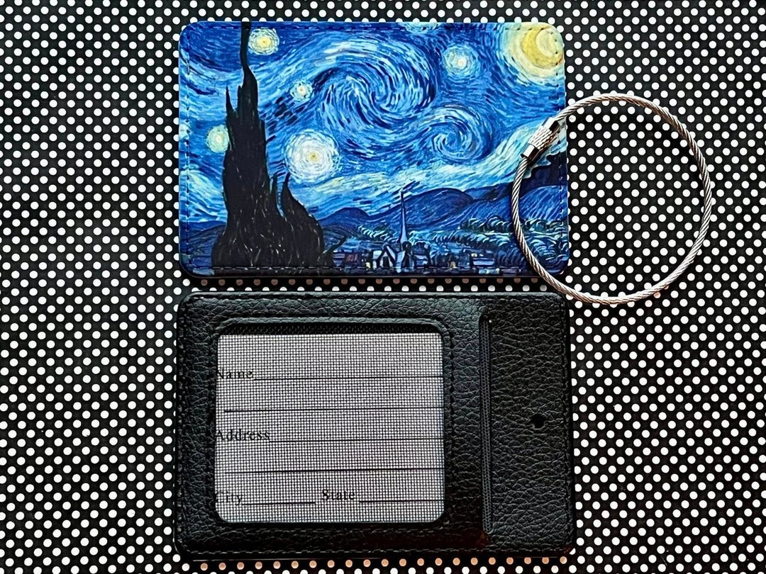 Van Goghs Starry Night Luggage Tag / RX Bag - Etsy