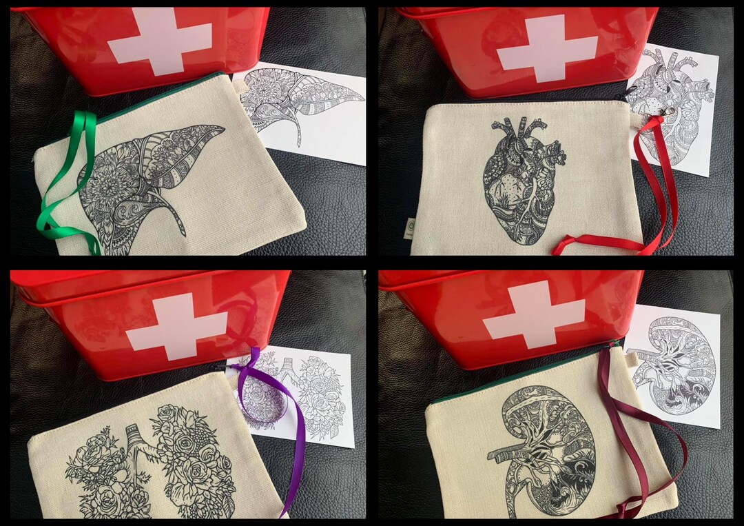 Anatomy Zentangle Travel Rx's Pouch - Etsy