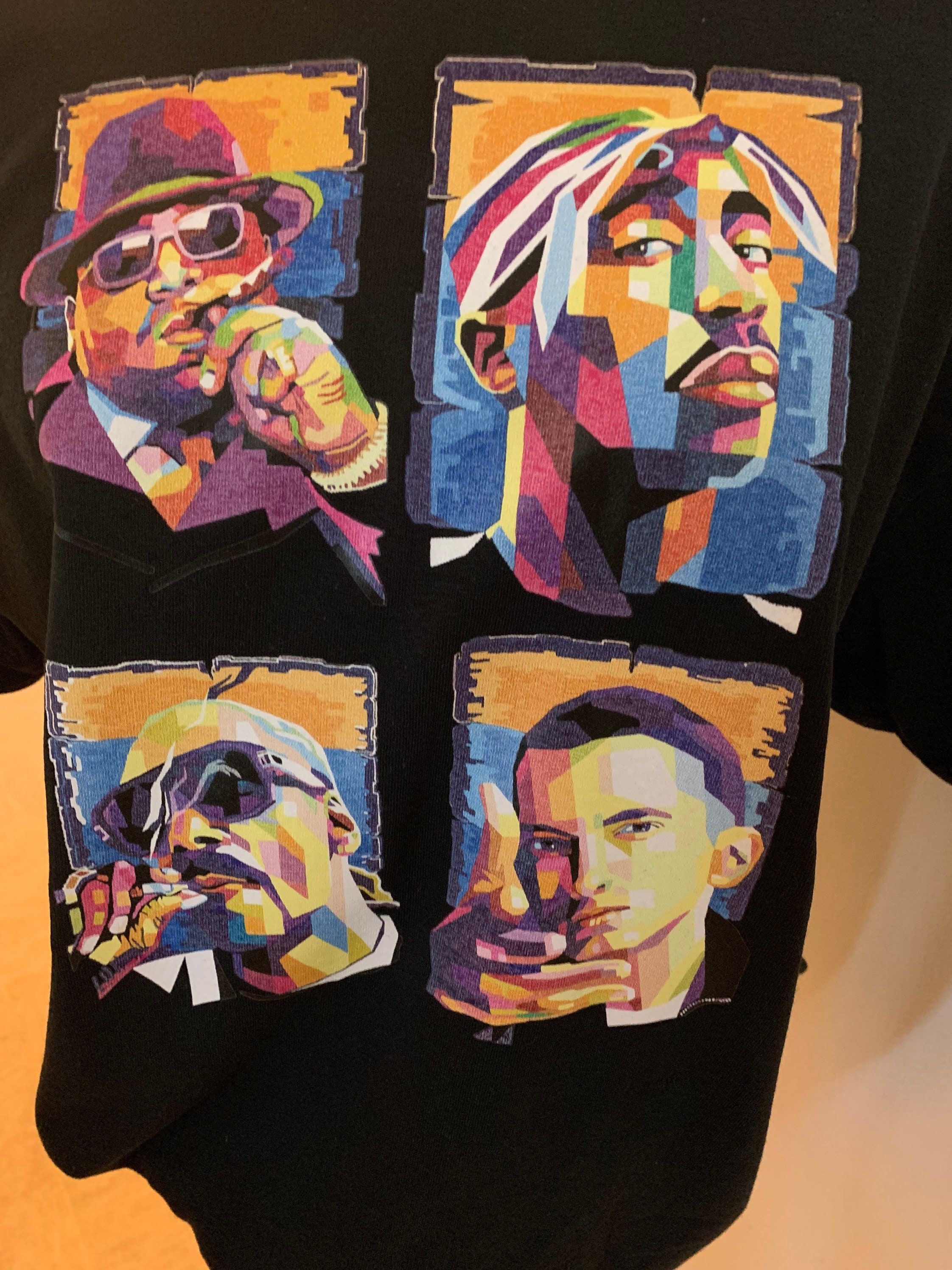Legends Of Hip-Hop Screen Printing Unisex Shirt Tupac ,Notorious B.I.G ...