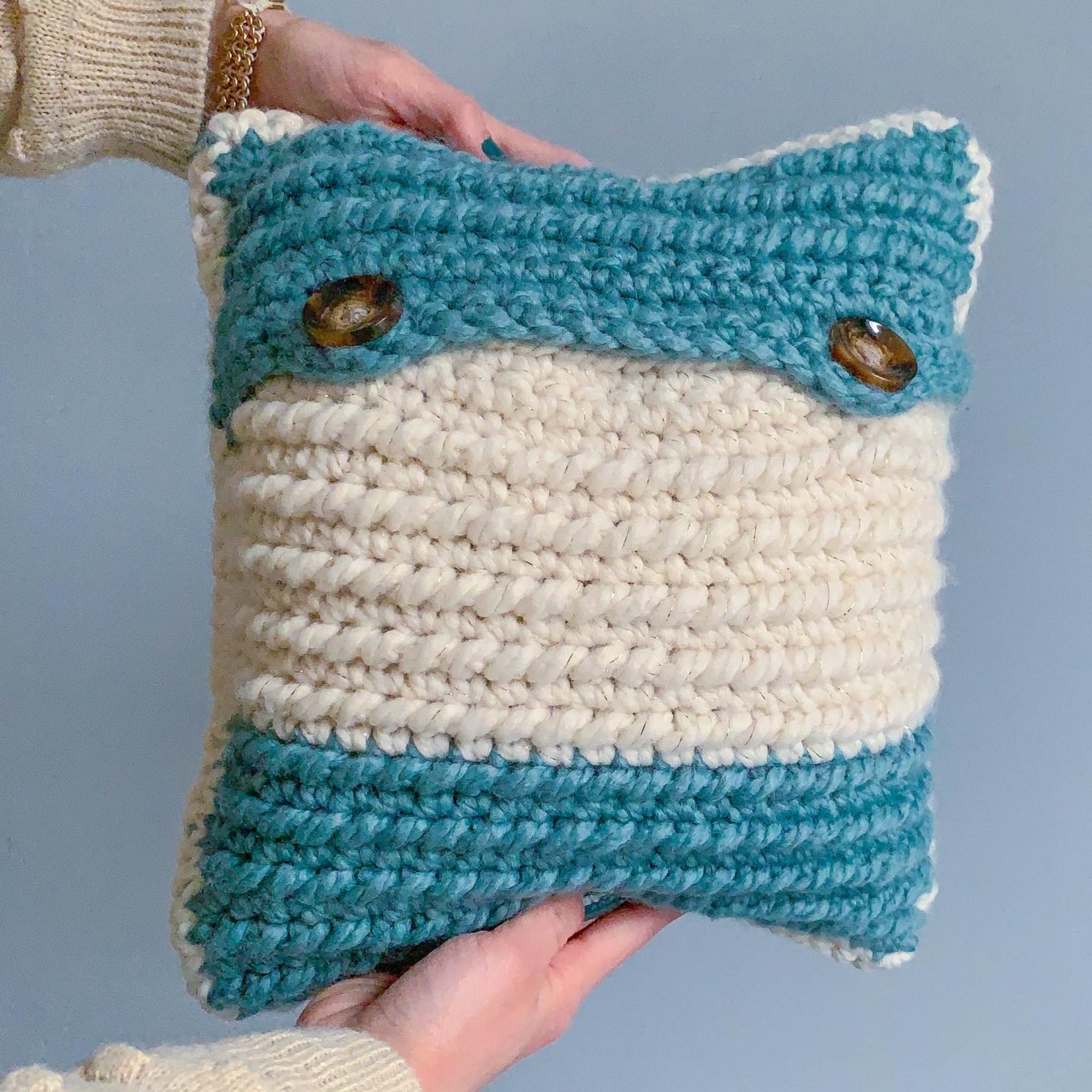 Winter Ridge Pillow Coverpdf Crochet Pillow Cover Pillow - Etsy