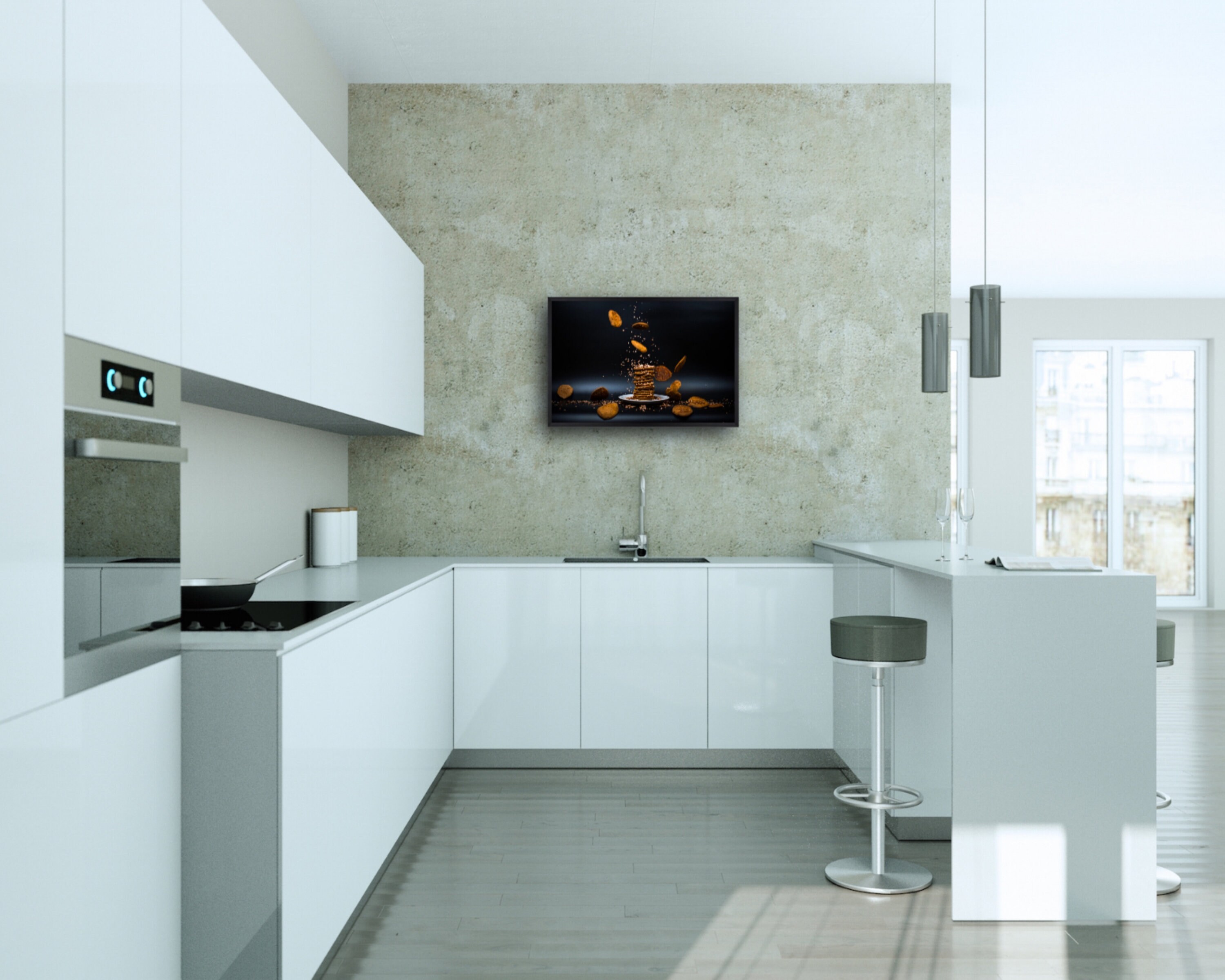 Raining Pancakes, Limited Edition Fine Art Print, Giclee Print, Framed ...