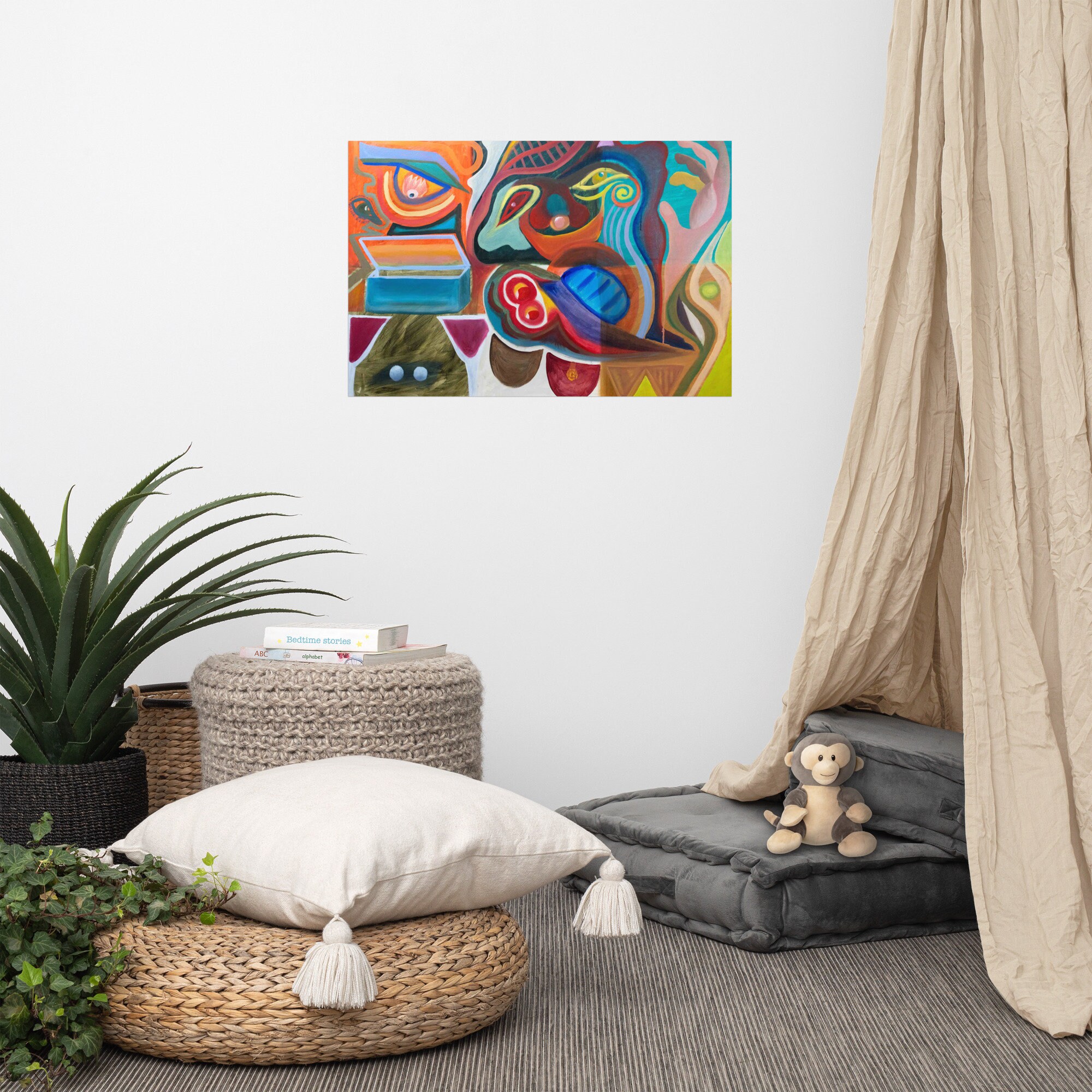 Abstract Painting Poster - Etsy