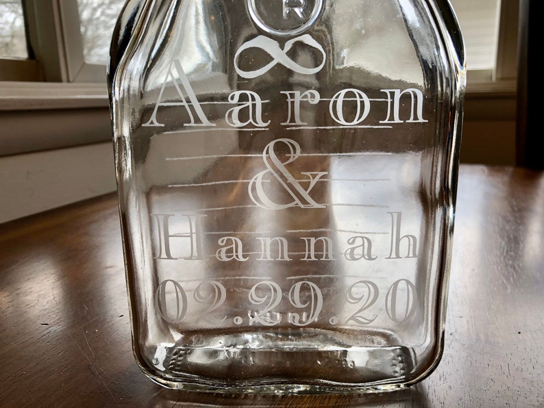 Custom Etched Infinity Bottle - Etsy