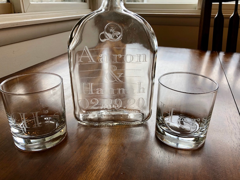Custom Etched Infinity Bottle - Etsy