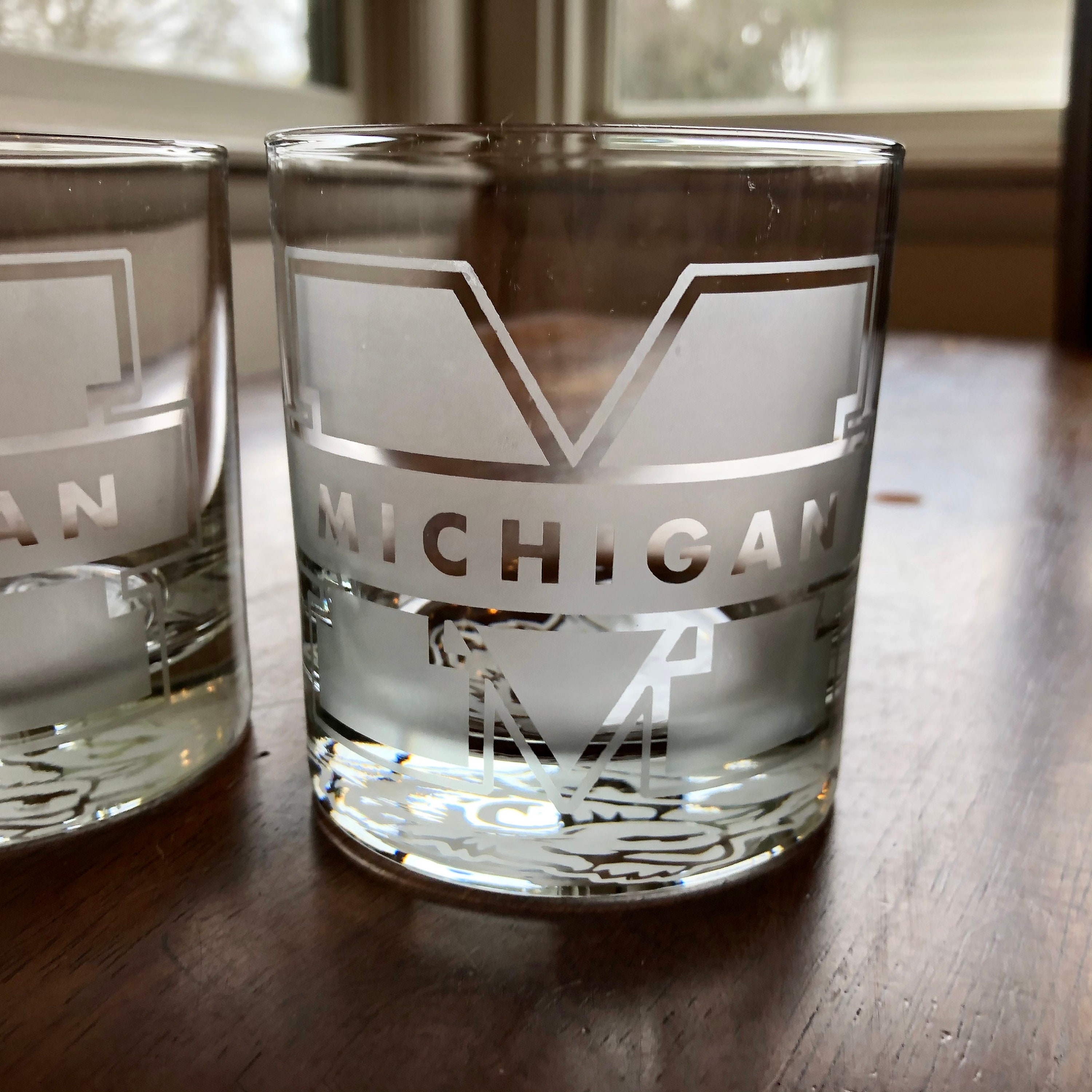 University of Michigan Rocks Glasses - Etsy