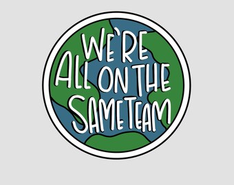 All on the Same Team - Etsy