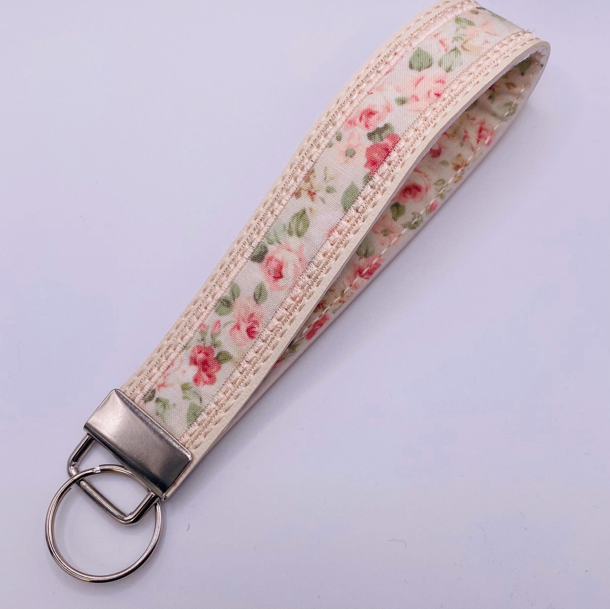 Coquette Key Wristlet/coquette Key Fob/vintage Floral Keychain/floral ...