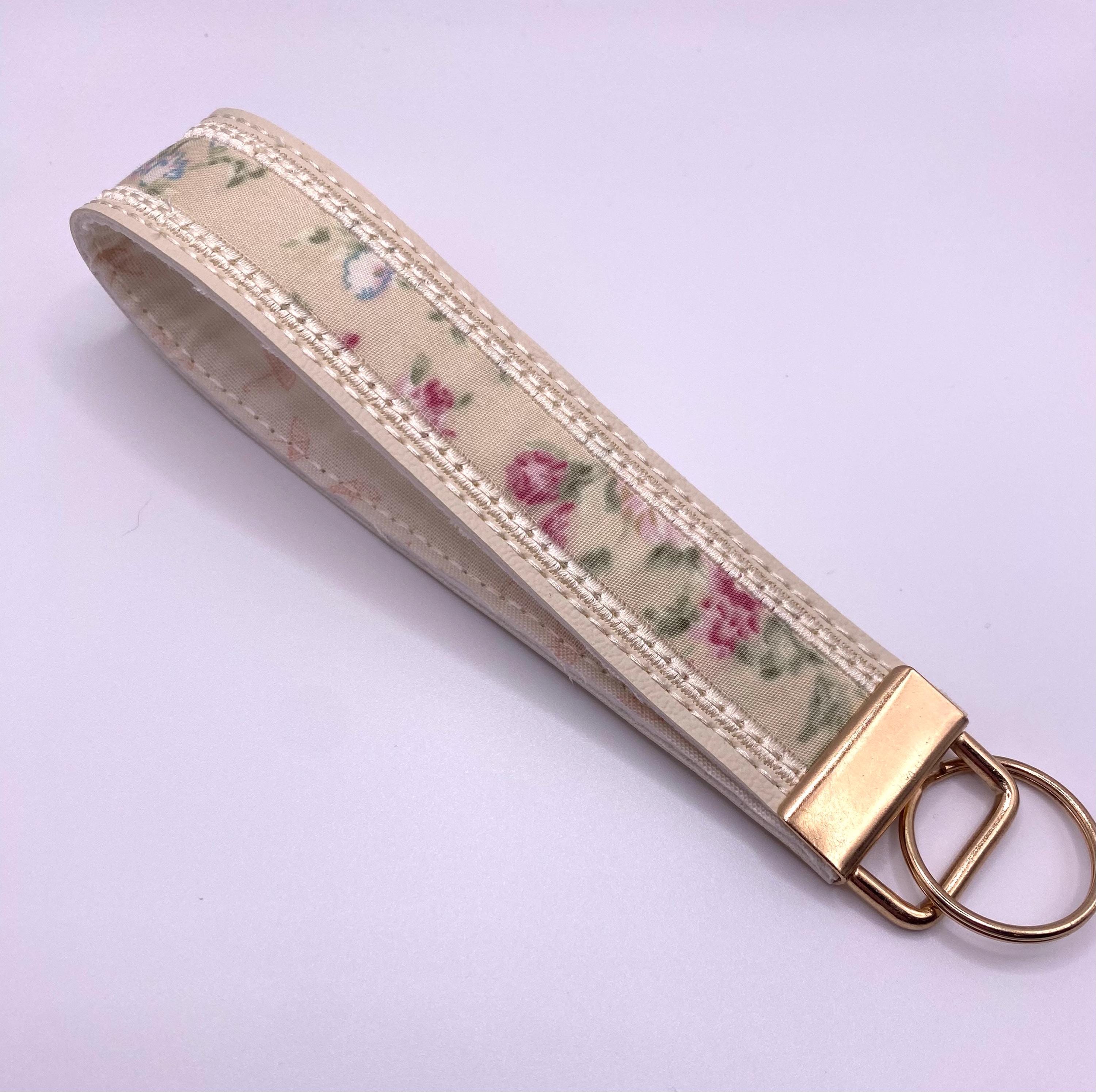 Coquette Key Wristlet/coquette Key Fob/vintage Floral Keychain/floral ...